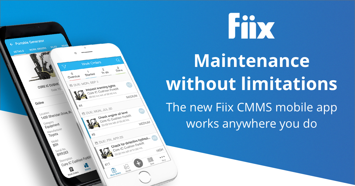Fiix’s Mobile CMMS App | Trusted By 3,500+ Users